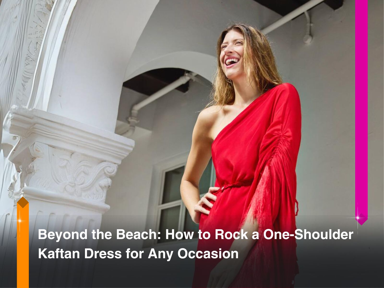 Beyond the Beach: How to Rock a One-Shoulder Kaftan Dress for Any Occa